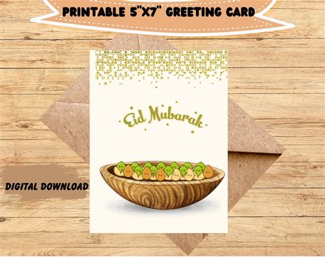 Eid Card Printable Cards Eid Nuts Cute Eid Card For Mom Cute Eid