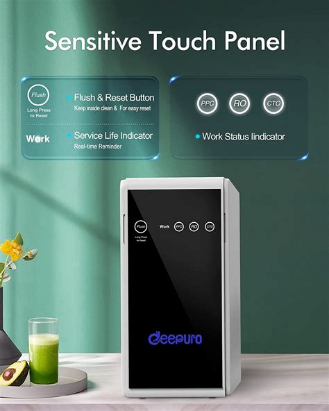 Buy Deepuro Reverse Osmosis System Under Sink 600gpd Ro System Tankless