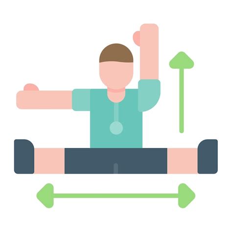 Premium Vector Flexibility Training Flat Illustration