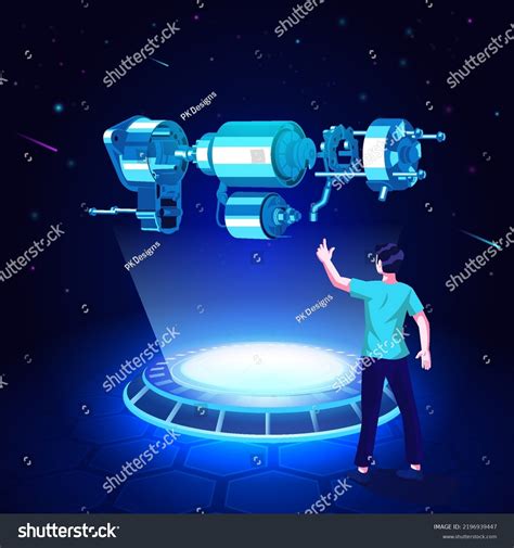 Visualizing Experiencing 3d Model Exploded View Stock Vector Royalty