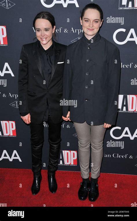 L R Ellen Page And Emma Portner Arrives At The L A Dance Projects