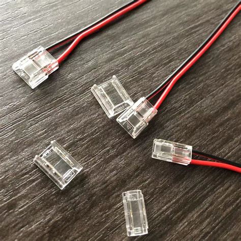 2 Pin 5mm 8mm 10mm Solderless Led Strip Connector