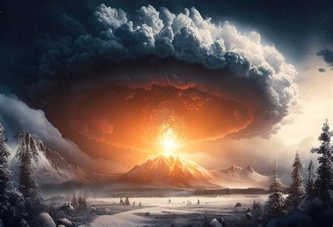 Premium Ai Image Photo Mushroom Cloud Created By Nuclear Weapons