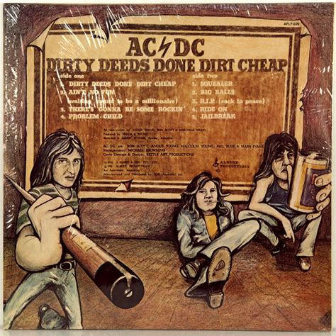 Acdc Dirty Deeds Done Dirt Cheap Lp Limited Black Vinyl Australi