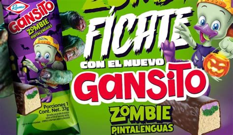 Ramo Sorprende Con Gansito Con Relleno Verde Y Morado Para Celebrar Halloween
