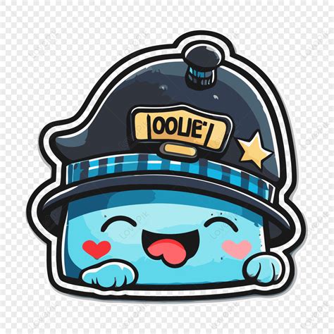 물렁물렁한 경찰 모자 벡터상표 Png 일러스트 무료 다운로드 Lovepik