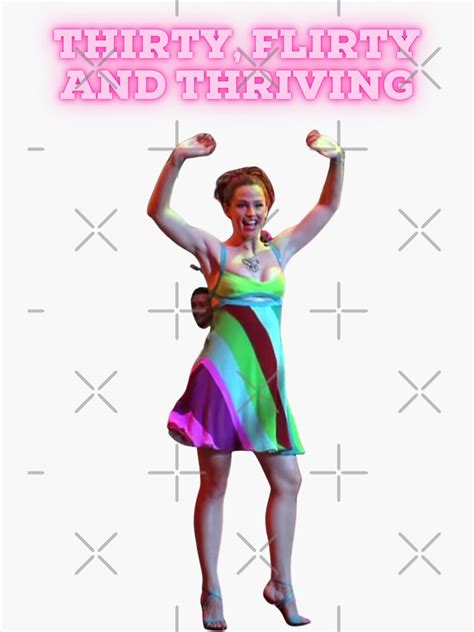 Thirty Flirty And Thriving Sticker For Sale By Quoteeble Redbubble