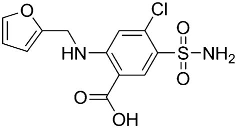 The Chemical Structure Of Furosemide Download Scientific Diagram