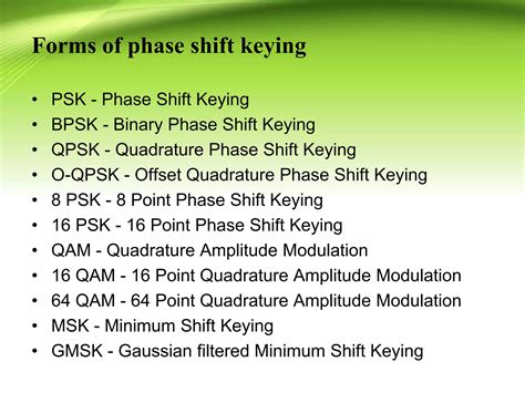Phase Shift Keyingpsk Ppsx