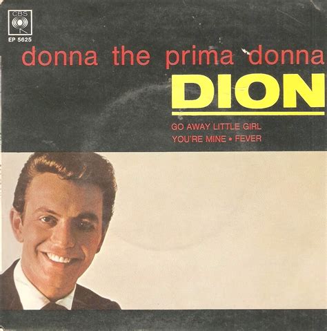 Les Eps Français Dion 1963 Fr Cbs 5625 Donna The Prima Donna Stereo