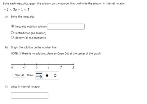 Solved Solve Each Inequality Graph The Solution On The