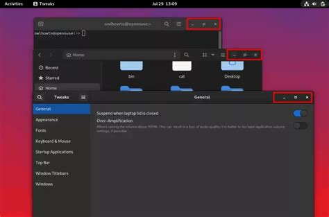minimize and maximize buttons missing on opensuse [solution]