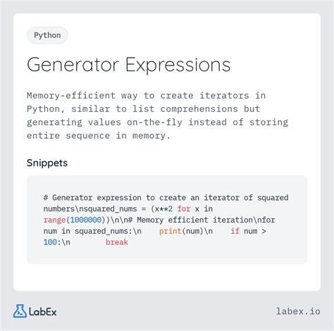 Generator Expressions