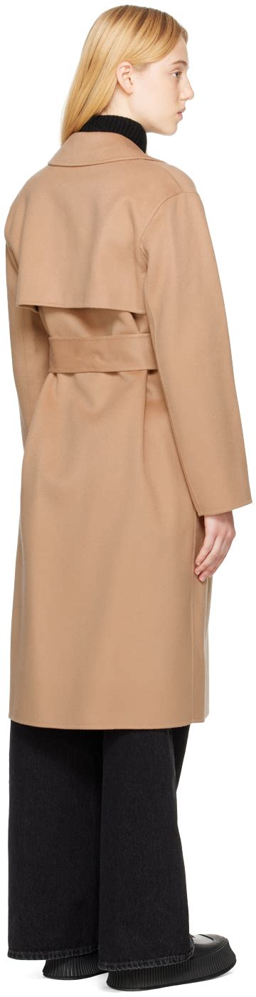 Theory Tan Wrap Coat Theory