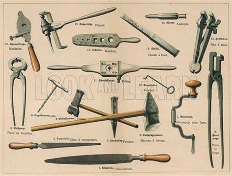 Guide to smithing tokls. | Blacksmith tools, Forging tools, Antique tools