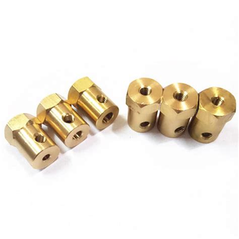 Hexa Brass Motor Coupler Thinkrobotics