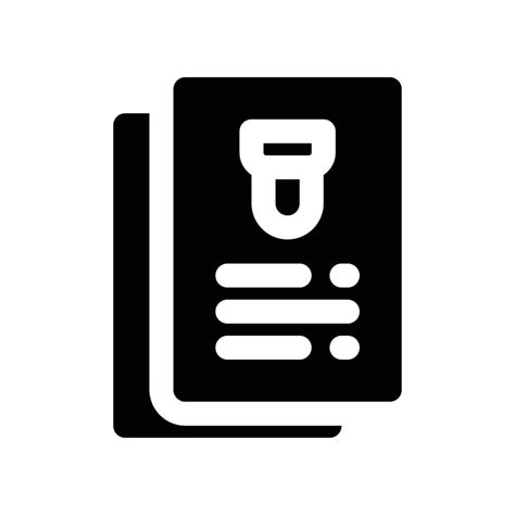 Thesis Solid Icon 55108415 Vector Art At Vecteezy