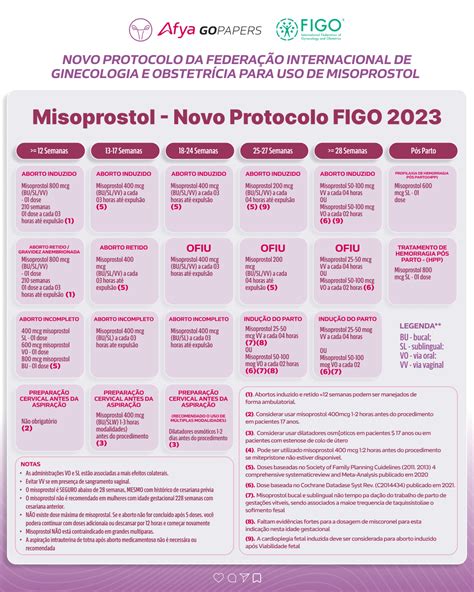 Novo Protocolo Da Federação Internacional De Ginecologia E Obstetrícia