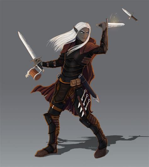 Oc Drow Rogue Rcharacterdrawing