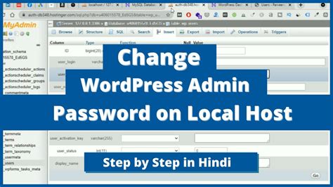How To Reset Wordpress Admin Password On Localhost Hindi Youtube