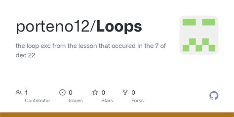 Github Porteno12loops The Loop Exc From The Lesson That Occured In