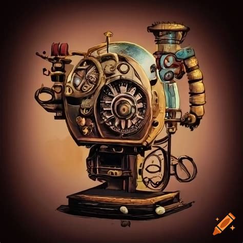 Steampunk Craboctopus Sticker Design On Craiyon