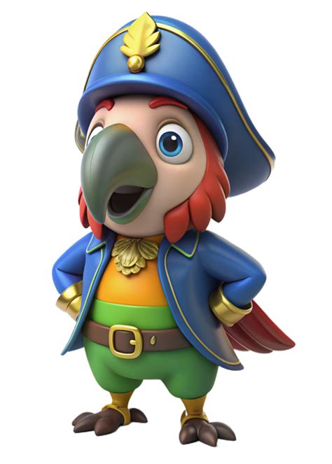 Pirate Parrot 3d 46352909 Png