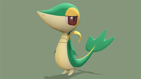 Snivy Gen 5 Sprite Animation 3d 3d Model By Soren087 Josephr0100