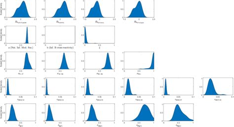 Acquired Parameter Distributions From The Optimisation Scheme Fitting