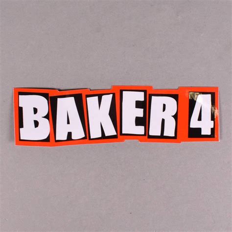 Baker Skateboards Baker 4 Skateboard Sticker 125 X 5 Accessories