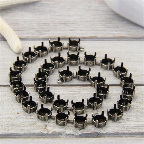 Ss39 Cup Chain Necklace Base 33 Settings Diy Jewelry Making Etsy