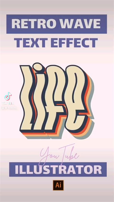 Text Effect Retro Illustratortutorial Artofit