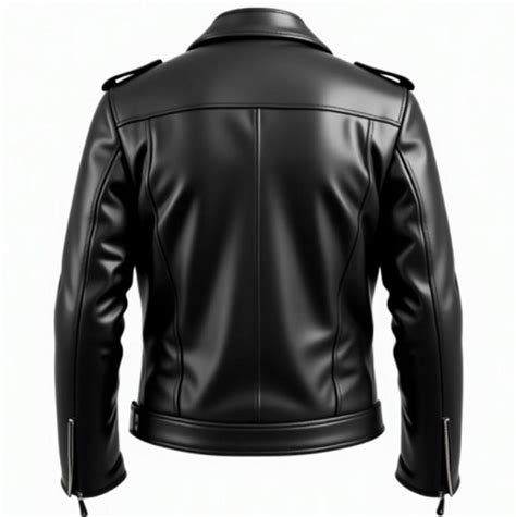 Black Real Leather Biker Jacket Men Motorcycle Jacket Classic Moto