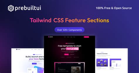 Tailwind Css Feature Sections Components Prebuiltui