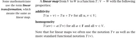 Lin Alg Ch 3 Linear Maps Flashcards Quizlet