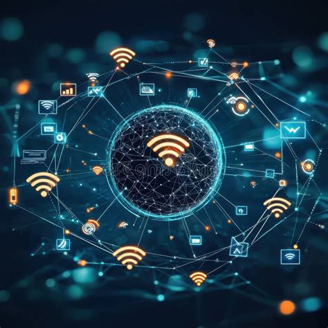 global network connection visual representation featuring wireless
