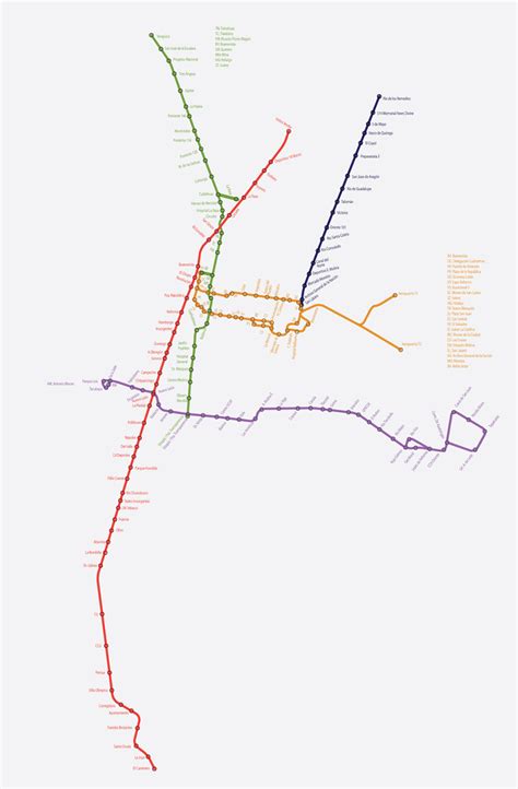 íconos Del Metro Ciudad De México Mapa Del Sistema Metrobús