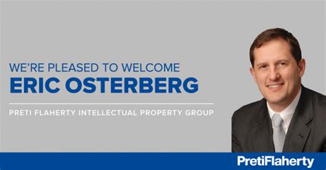 Preti Flaherty Welcomes Intellectual Property Attorney Eric C Osterberg To The Firm