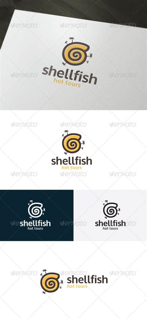 Shellfish Logo Portfolio Logo Green Logo Design Logo Design Template