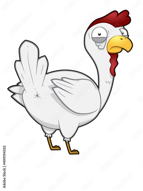 Guess What Chicken Butt Cartoon Illustration Stock Vector Adobe Stock