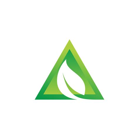 Green Triangle Leaf Logo Design 11151065 Vector Art At Vecteezy