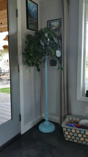 From Ugly Floor Lamp To Cute Plant Stand