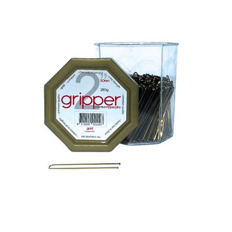 Gripper 50mm Gold Ripple Pins