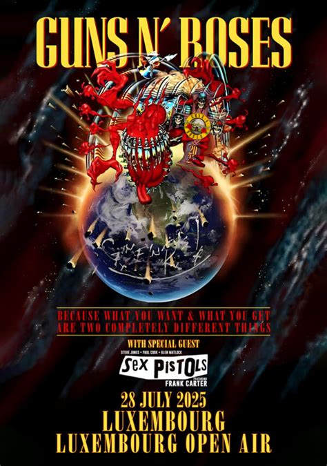 Guns N Roses Because What You Want 2025 Tour Luxembourg Luxembourg