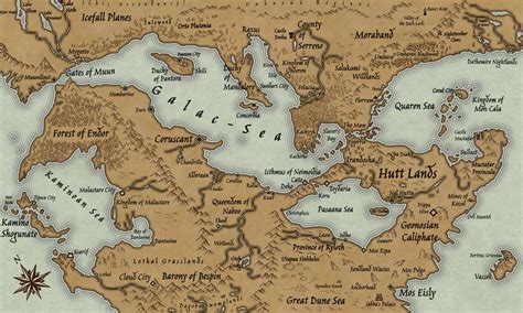 Galacia And Surrounding Lands Geography Inkarnate Create Fantasy