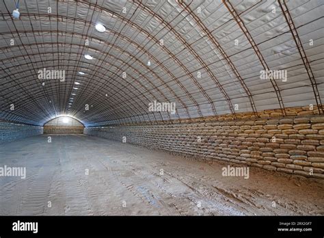 Internal Structure Of Large Cellar Used To Preserve Sweet Potato Stock