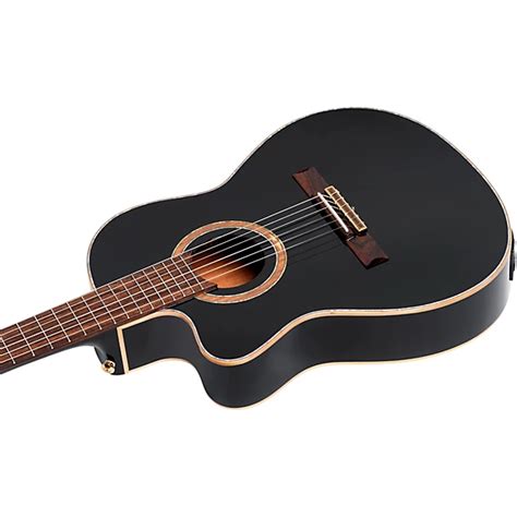Ortega Performer Series Rce138 T4bk L Thinline Acoustic Electric Nylon