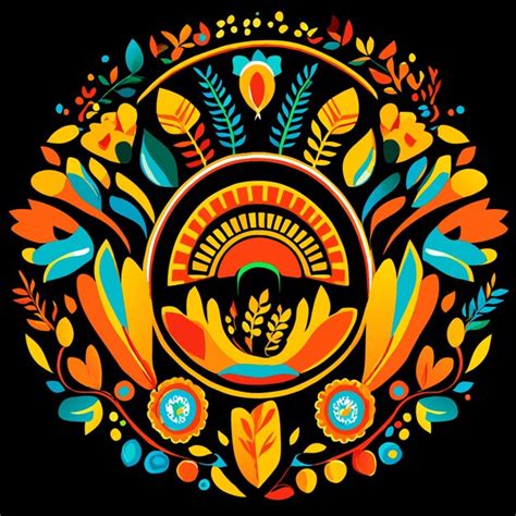 Logotipo Para La Ilustración Vectorial De Eventos Folclóricos