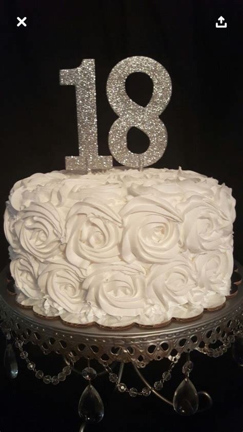 Pin By Dyymms On Birthday Ideas Elegant Birthday Cakes 18th