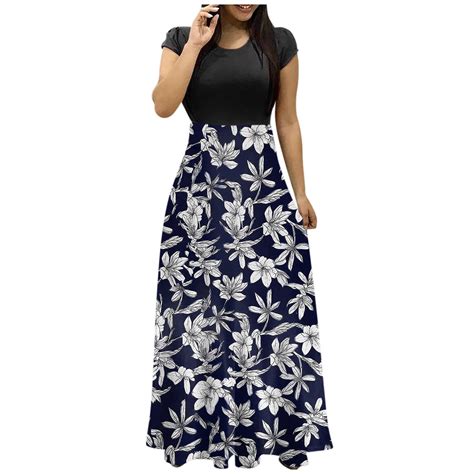 Weant Womens Maxi Dresses For Summer With Sleeves Clothes For Cruise